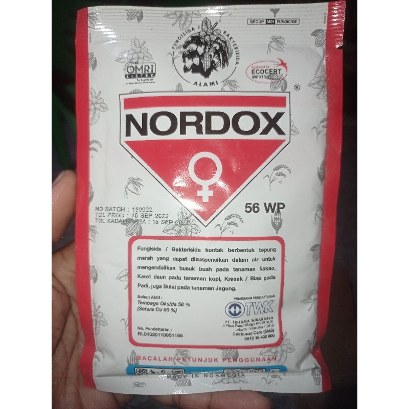 Jual NORDOX 56 WP 100 GRAM - FUNGISIDA - OBAT JAMUR TANAMAN - TEMBAGA ...