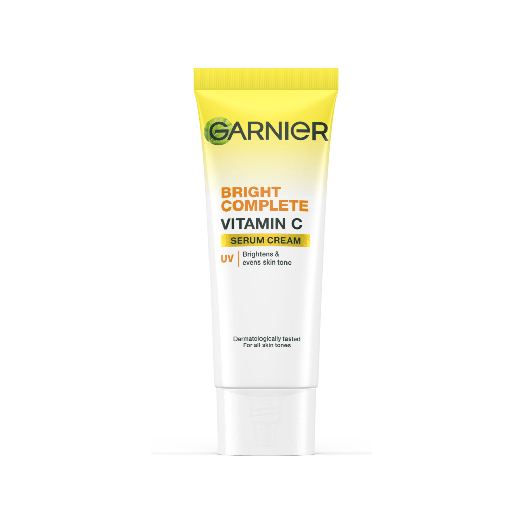 Jual Garnier Bright Complete Vitamin C Serum Cream UV 20ml | Shopee Indonesia