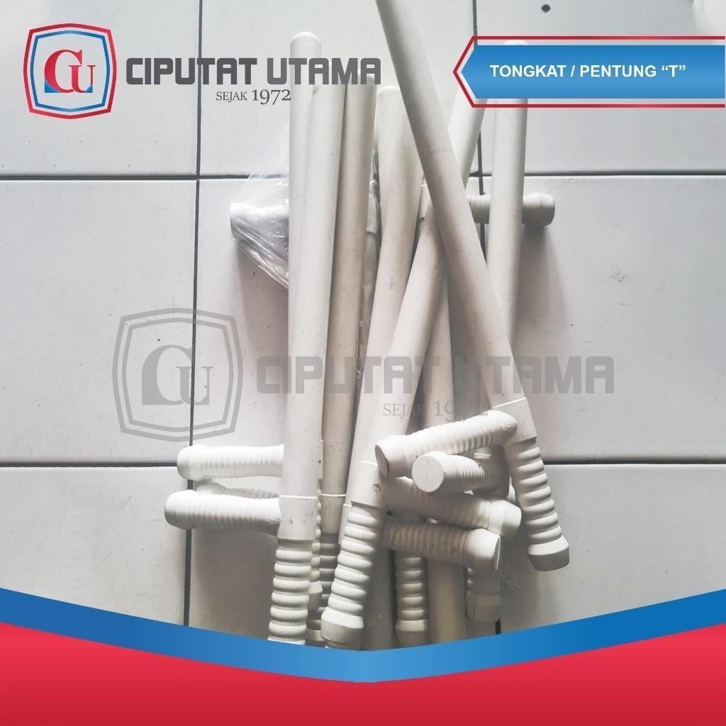 Jual TONGKAT PENTUNGAN T FIBER/ LANTAS / SATPAM / SECURITY / HITAM ...
