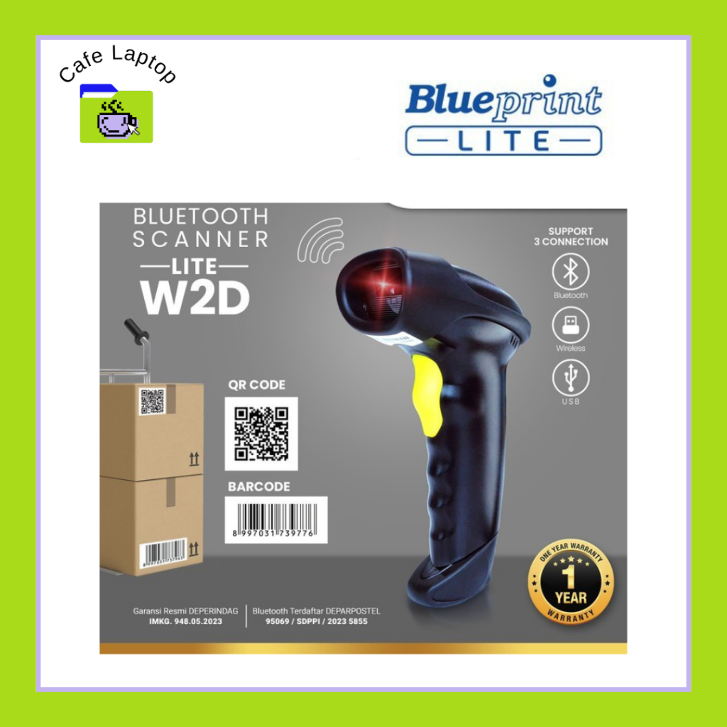 Jual Barcode Scanner 2D Blueprint Lite W2D Auto Scan USB+BT+Wireless ...