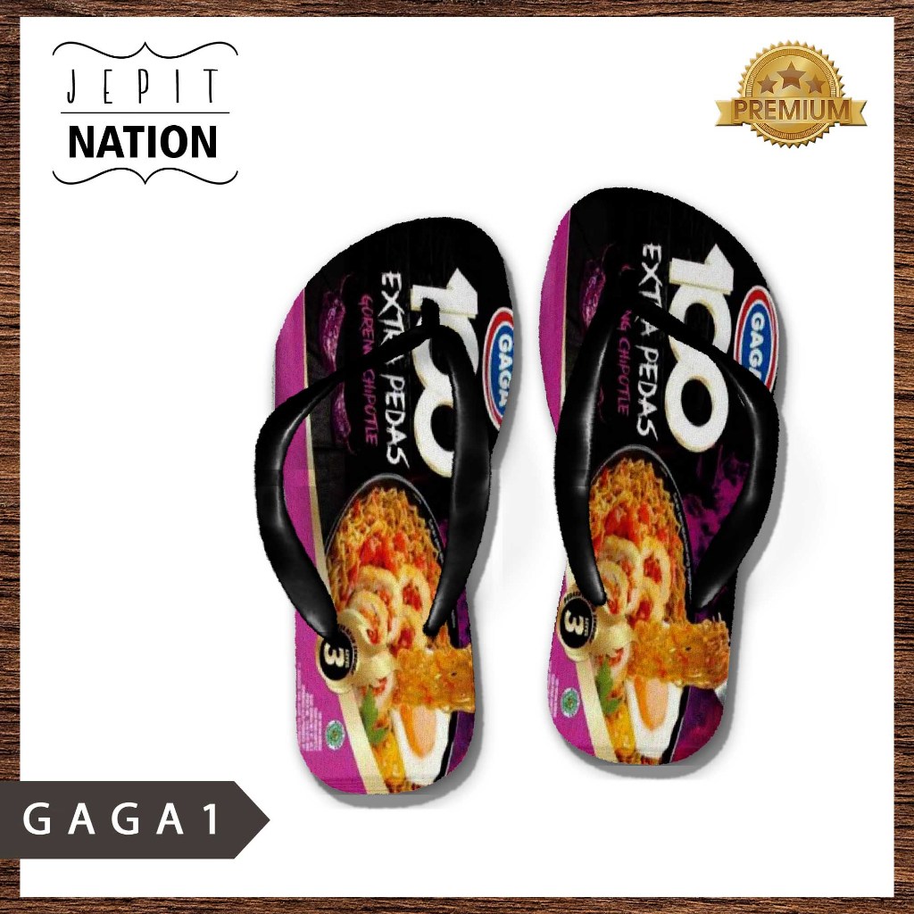 Jual [SANDAL JEPIT] Mie Gaga Instant Goreng (GAGA), JEPITNATION Sendal ...