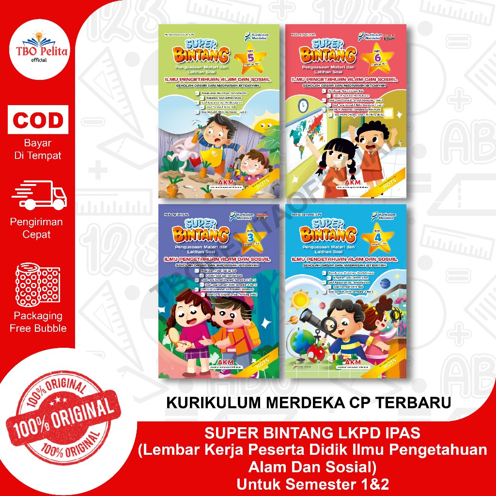 Jual SUPER BINTANG LKPD [lembar kerja peserta didik] IPAS kurikulum ...