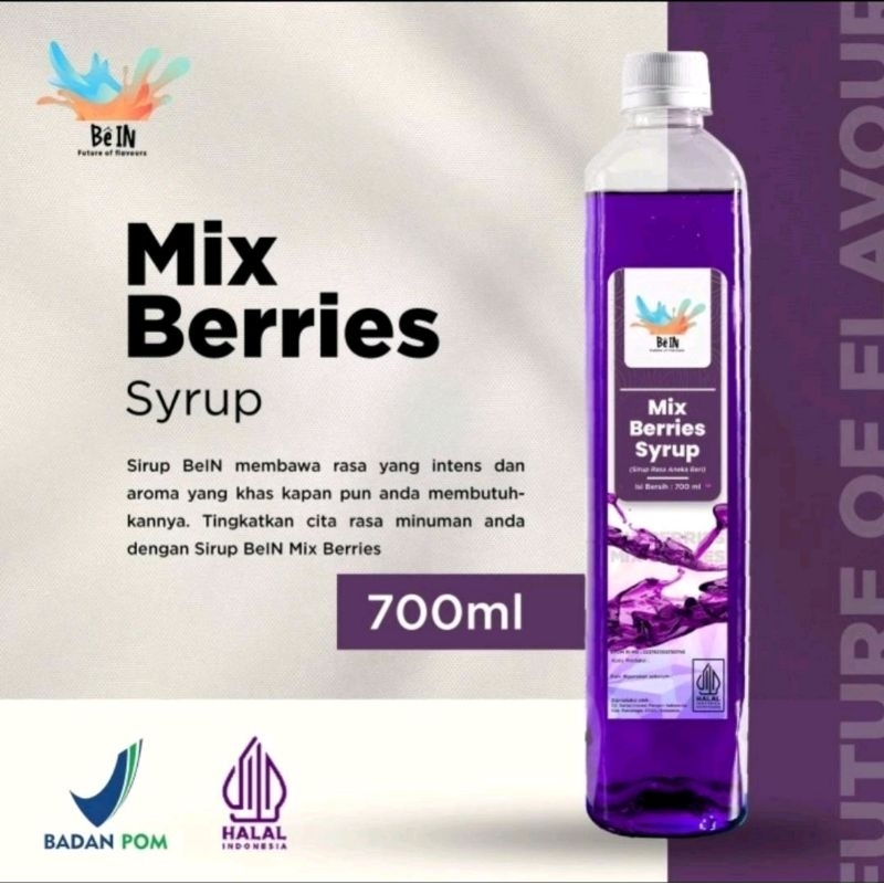 Jual BEIN Syrup Mix Berries - Sirup Rasa Mix Berries 700ml | Shopee Indonesia