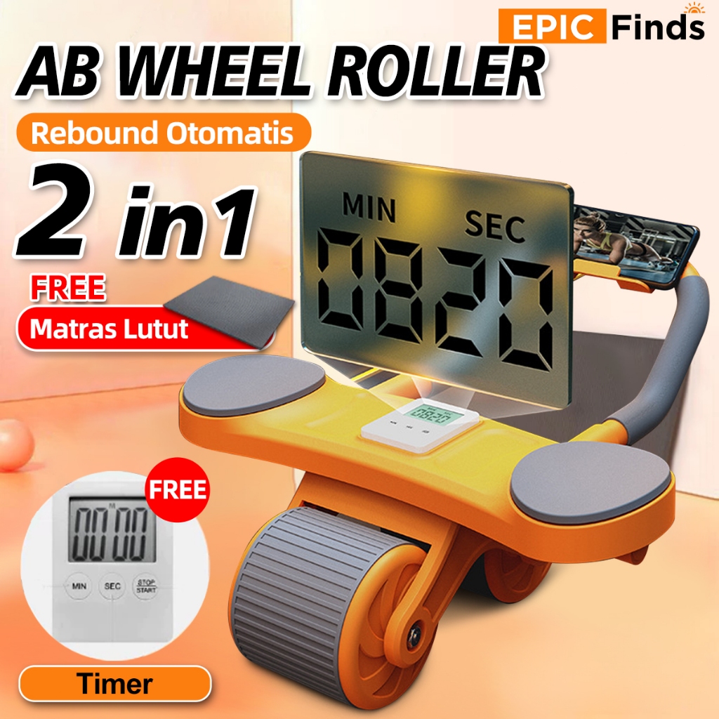 Jual Epic Finds Ab Roller Wheel 2in1 Ab Wheels Plank Trainer Ab Roller ...