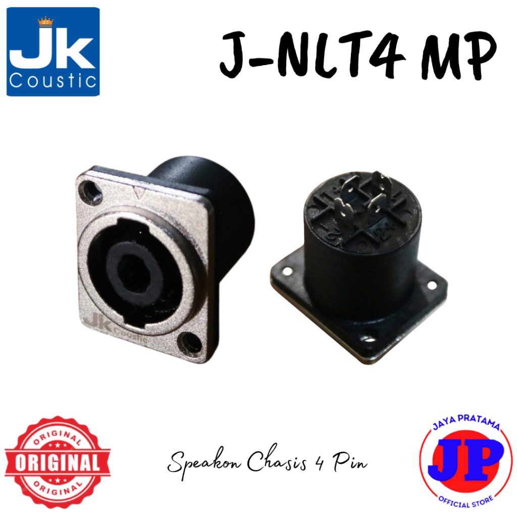 Jual JK Coustic JNLT4MP Konektor Speakon Chasis 4 Pin J-NLT4MP JNL-T4MP | Shopee Indonesia