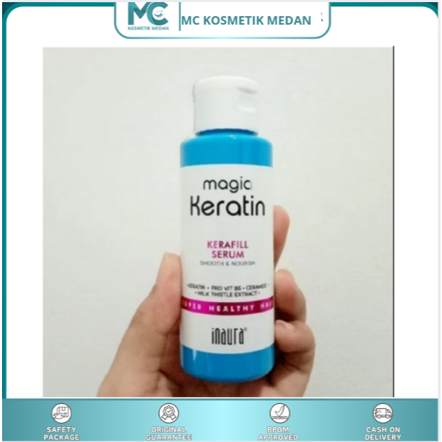 Jual INAURA-MAGIC KERATIN Kerafill Serum 75ml | Shopee Indonesia
