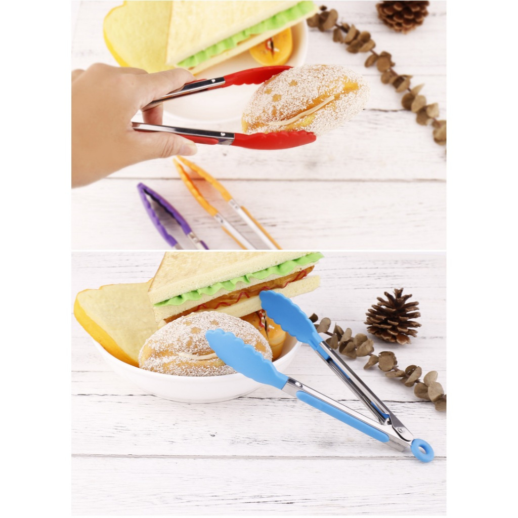 Jual Penjepit Makanan Capitan Kue Stainless Penjepit Gorengan Jepit Kue ...