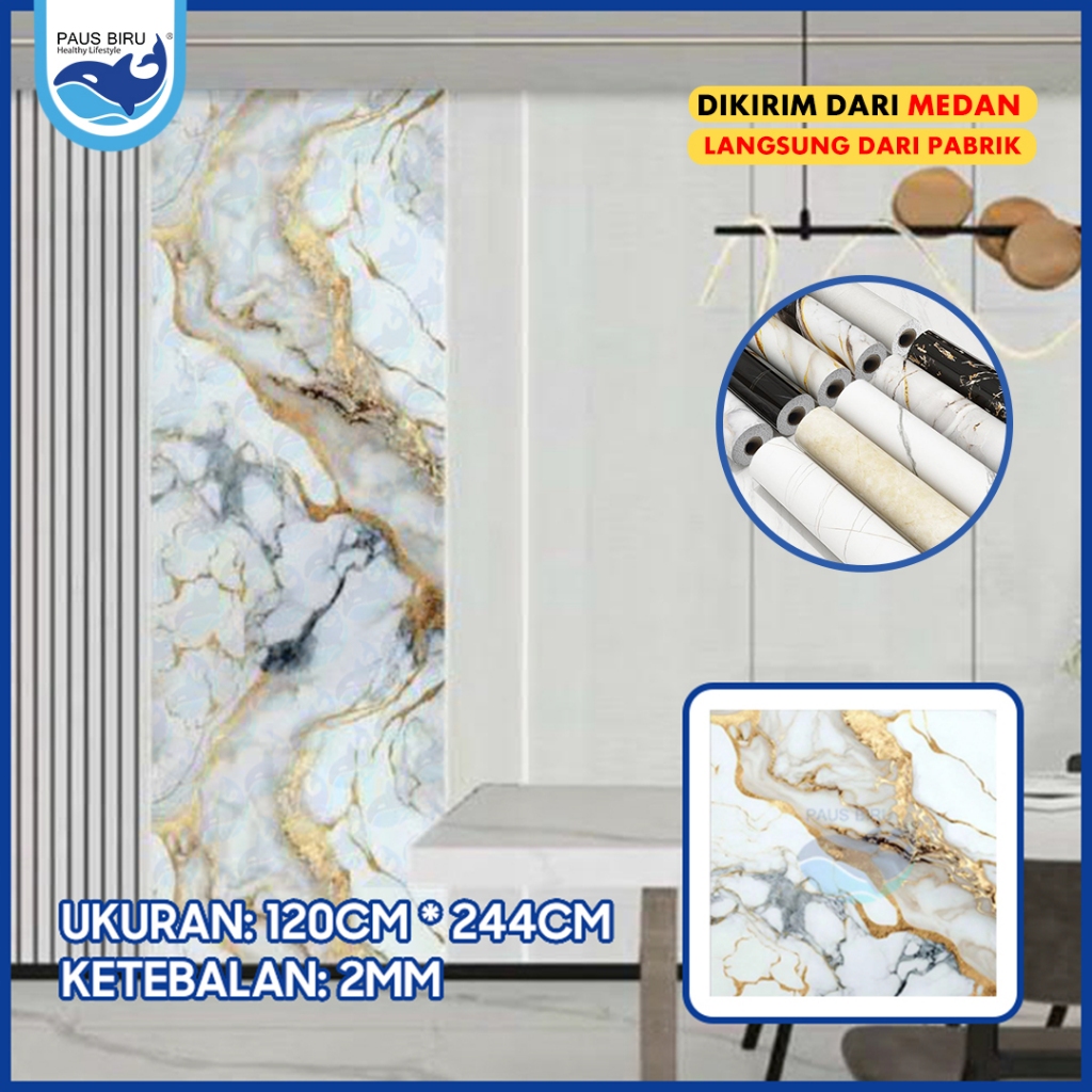 Jual Paus Biru - Wallpaper Dinding Roll PET | Sticker Dinding Dekorasi ...