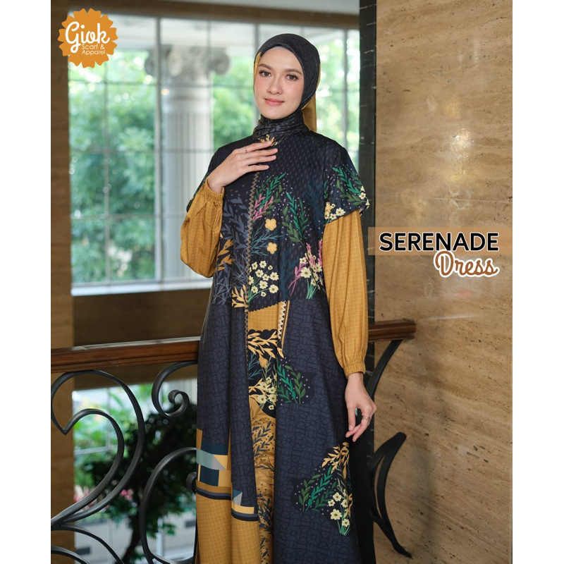 Jual Serenade dress by Giok Apparel - Dress printing dengan motif ...