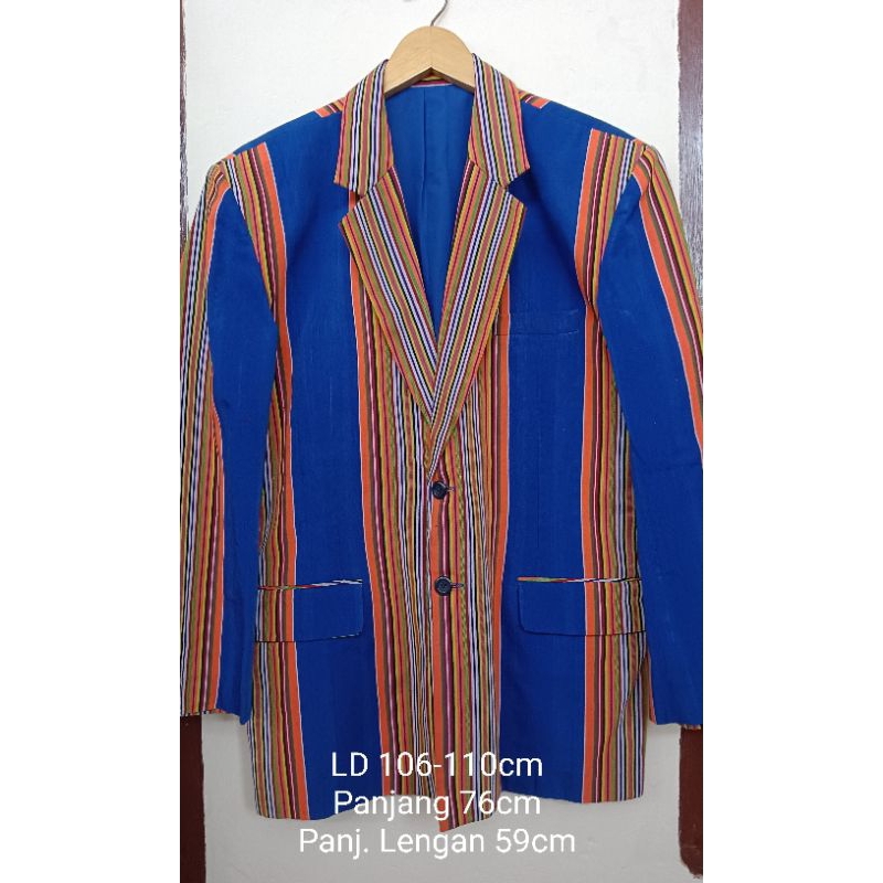 Jual Preloved Jas Tenun Salur Unik (Ada defect, cek video) | Shopee ...