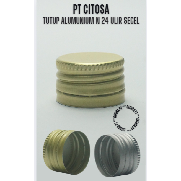 Jual Tutup Alumunium N 24 mm Ulir Segel / Tutup Packaging / Tutup ...