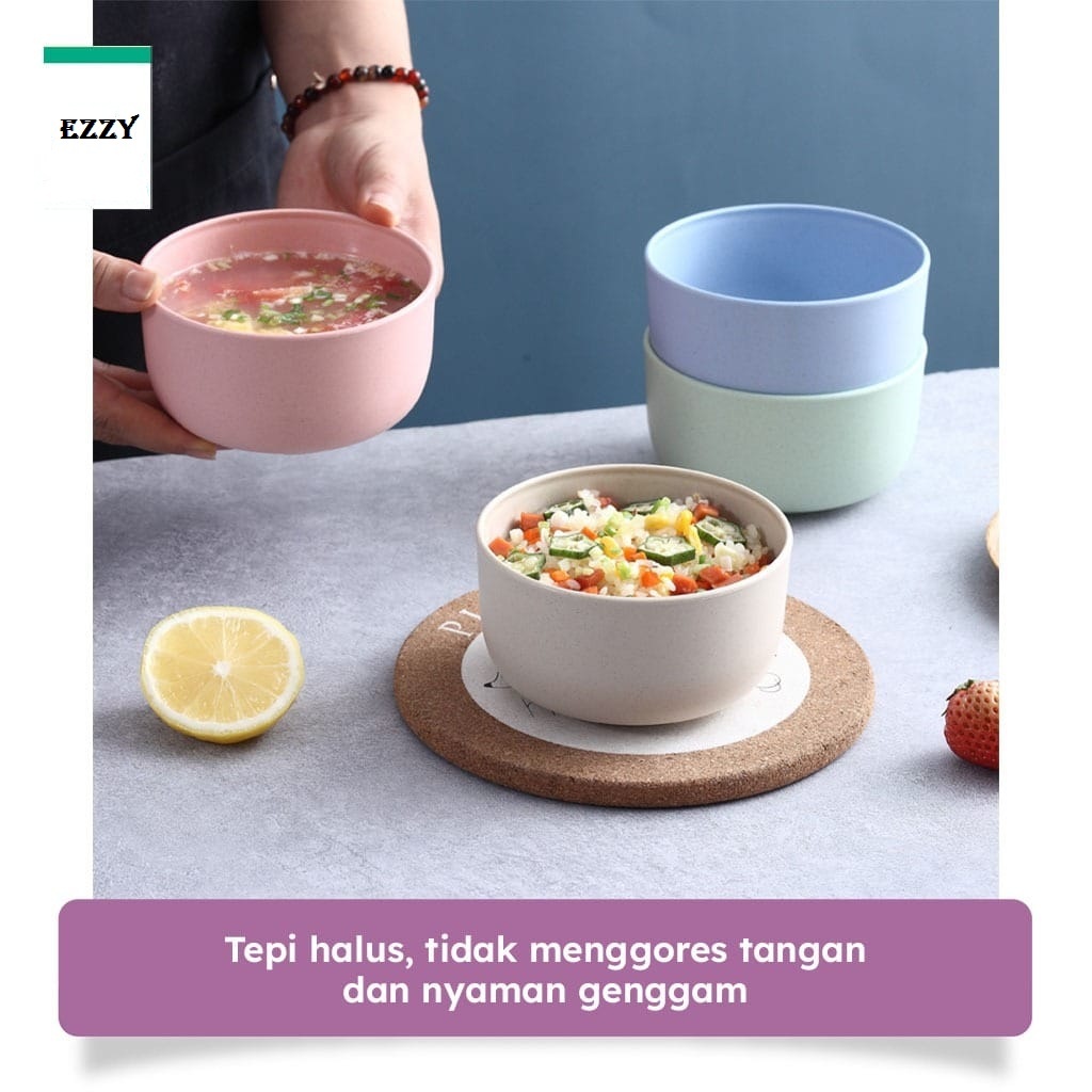 Jual Mangkuk Sup Bahan Jerami Diameter 11cm BPA Free Tahan Panas ...