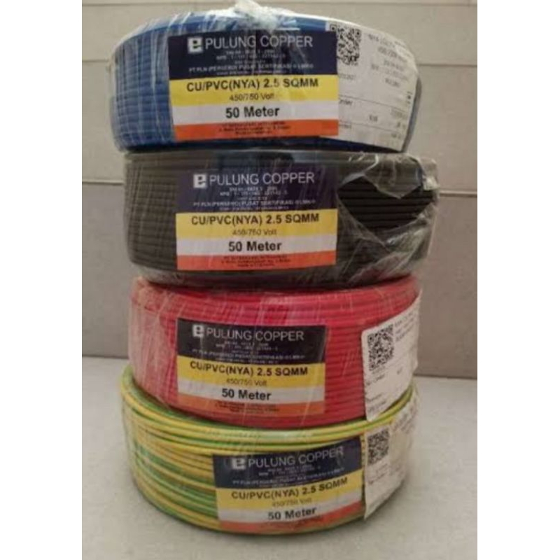 Jual Kabel NYA Pulung 1X2,5 50 meter SNI | Shopee Indonesia