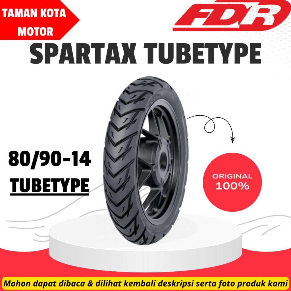 Jual FDR SPARTAX 80/90-14 Ban Tubetype TT Ban Motor Metic Medium ...