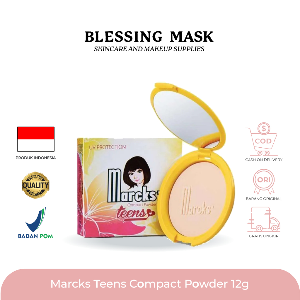 Jual Marcks Teens Compact Powder 12g - Bedak Padat MARCKS | Shopee ...