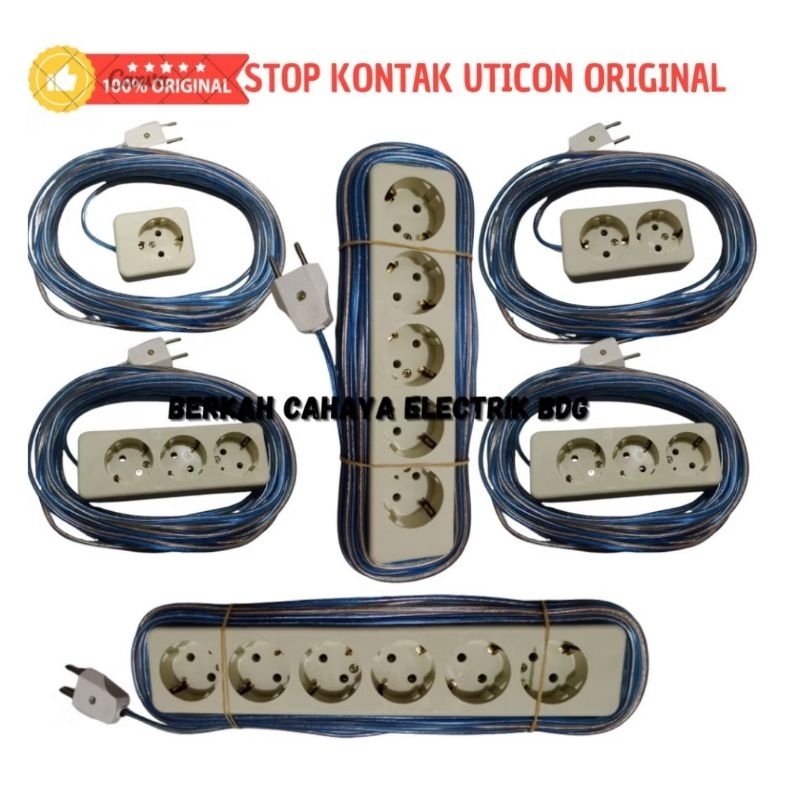 Jual STOP KONTAK UTICON 1 2 3 4 5 6 LUBANG KABEL 1 2 3 4 5 6 7 8 9 10 METER / STOP KONTAK KABEL ...