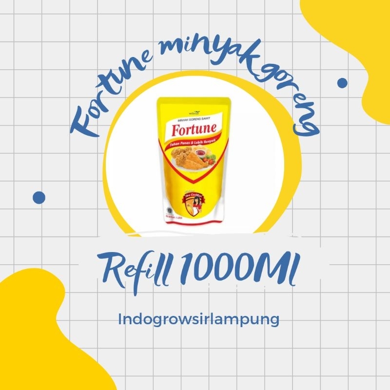 Jual Fortune minyak goreng refill 1000mL | Shopee Indonesia