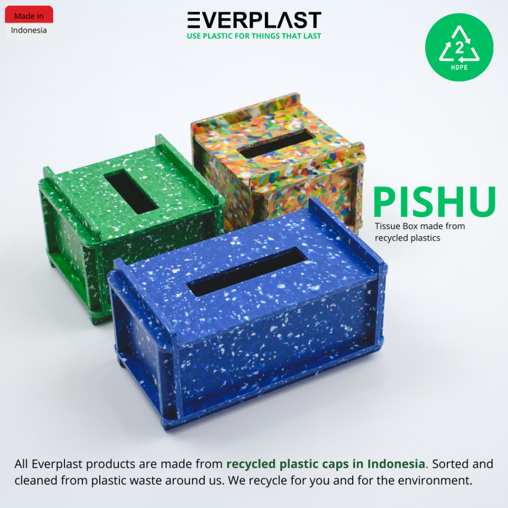 Jual PISHU Tissue Box Everplast Tempat Kotak Tisu Recycle Daur Ulang ...