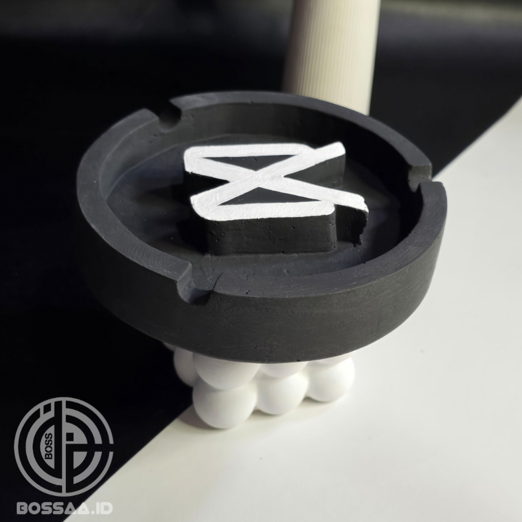 Jual Asbak Unik Hiasan Meja Aesthetic Logo CapCut | Shopee Indonesia