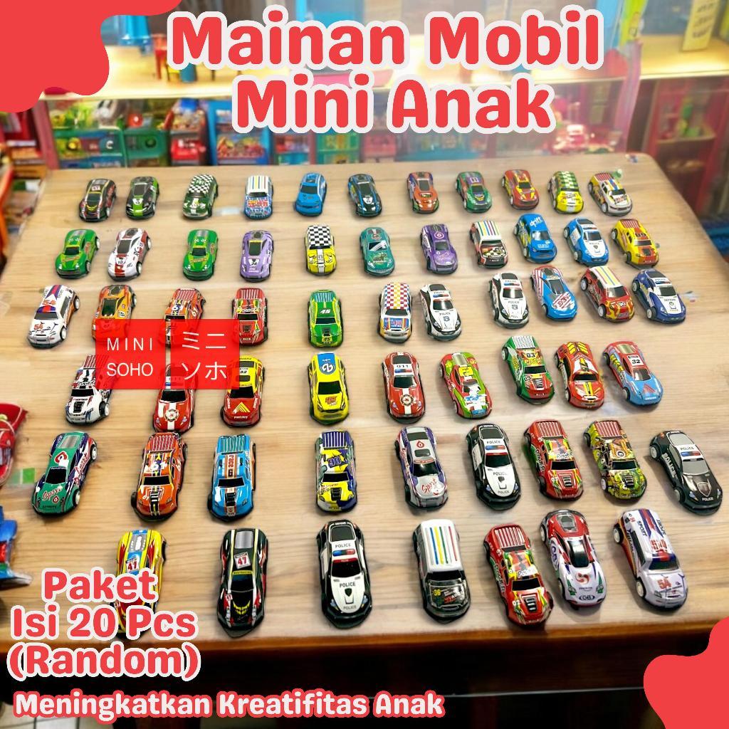 Jual Mobil Mini Mainan Anak (20pcs) Pullback Mix Colorfull Racing Car ...