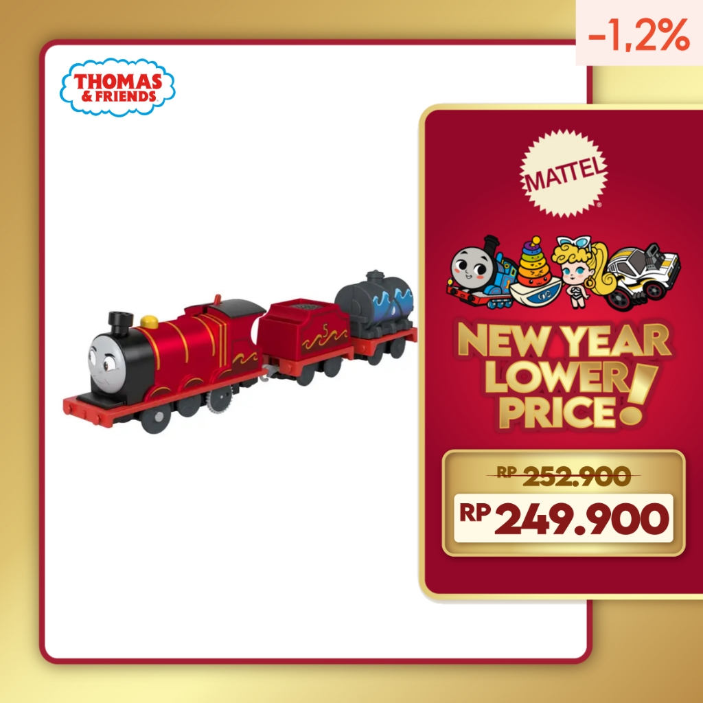 Jual NEW LOOK Thomas And Friends Motorized Engined Splash Tank James ...