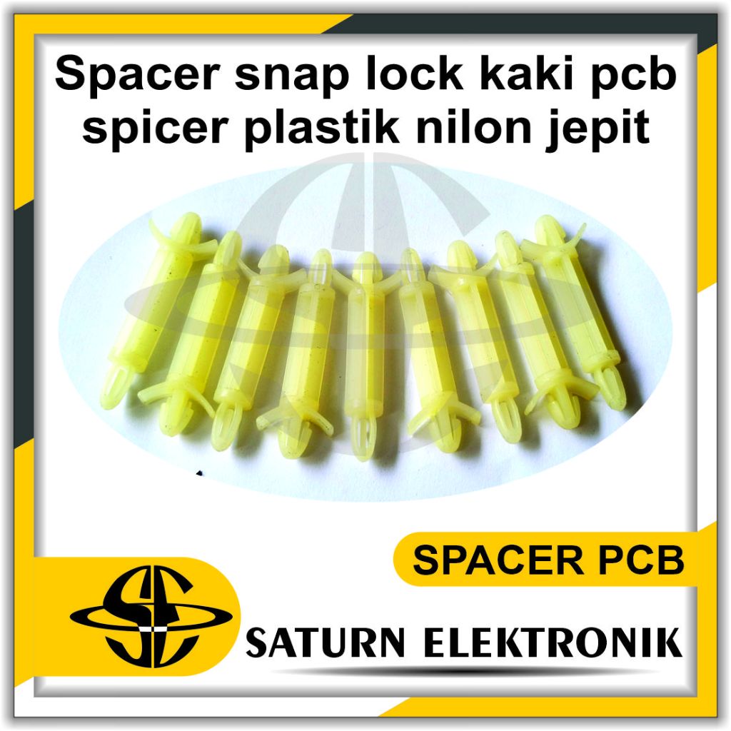 Jual SPACER SNAP LOCK KAKI PCB SPICER PLASTIK NILON JEPIT PENGUNCIAN ...