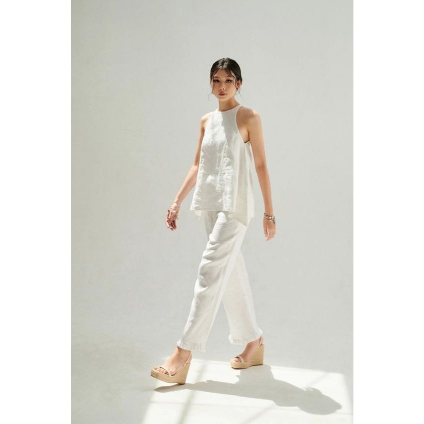 Jual Renuka • Selimo One Set Wanita Linen Blouse and Pant | Blouse and ...