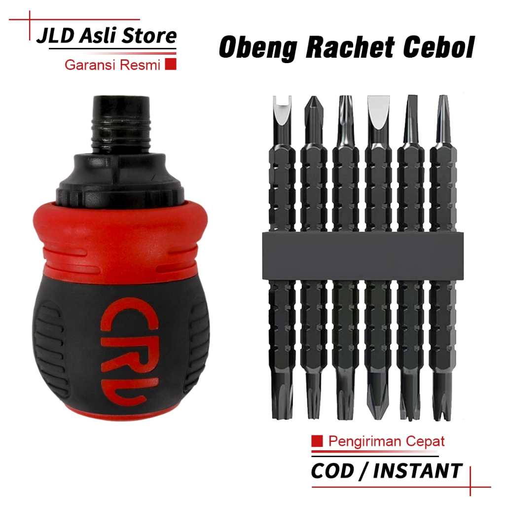 Jual JLD Obeng Rachet Cebol Magnet Mini 12in1 Dua Arah Bolak Balik ...