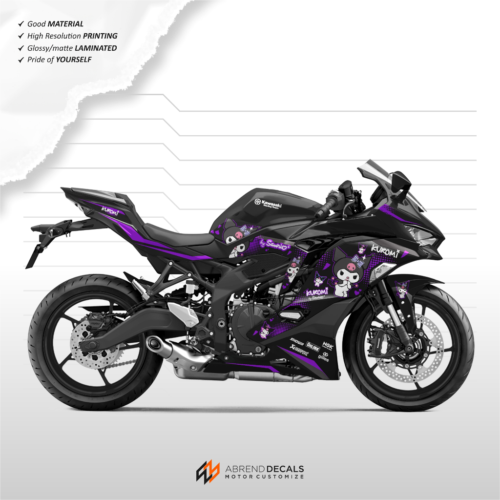 Jual STRIPING ZX25R LIVERY KUROMI / STIKER MOTOR KAWASAKI NINJA ZX-25R ...