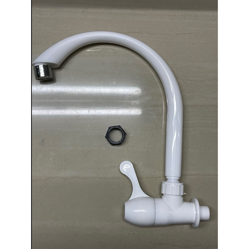 Jual Kran Angsa Kran BCP Kran Bak cuci Piring Plastik PVC Lurus Putih ...