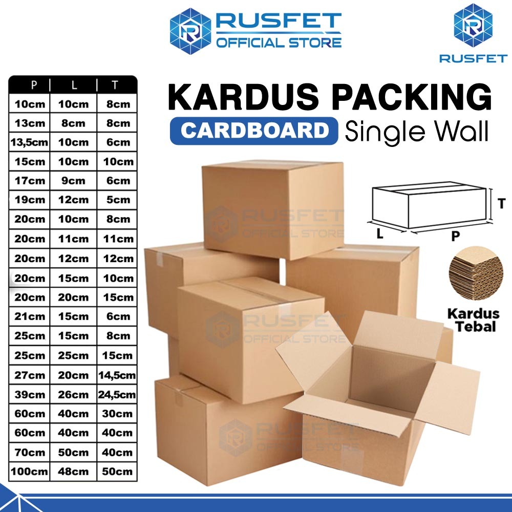 Jual KARDUS PACKING Single Wall Cardboard Karton Carton Box Dus Kotak ...