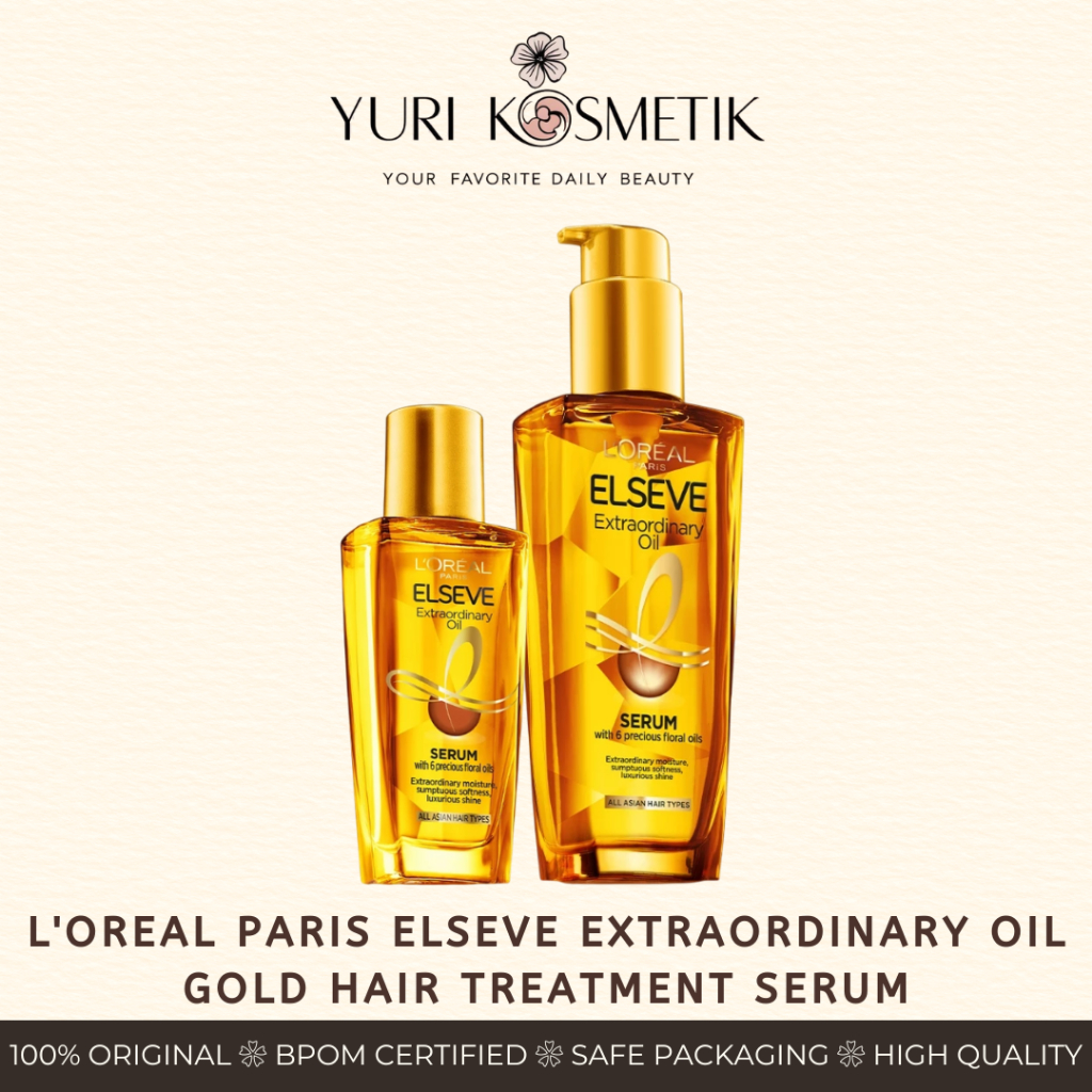 Jual Loreal Paris Elseve Extraordinary Oil Gold Hair Treatment Serum ...