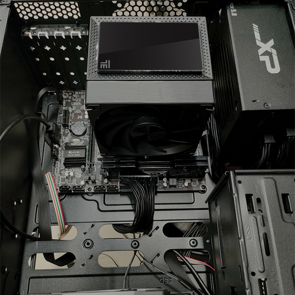 Jual KYO Thermalease ANTI RGB AR6 Solid Black White Cpu Cooler ANTI RGB ...