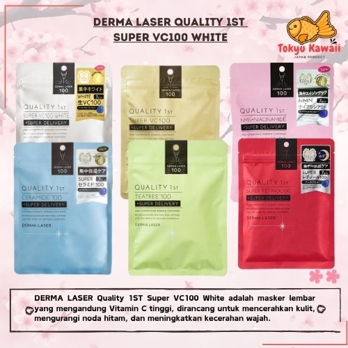 Jual Derma Laser Quality 1st Super VC100 White Masker Lembar | Shopee ...