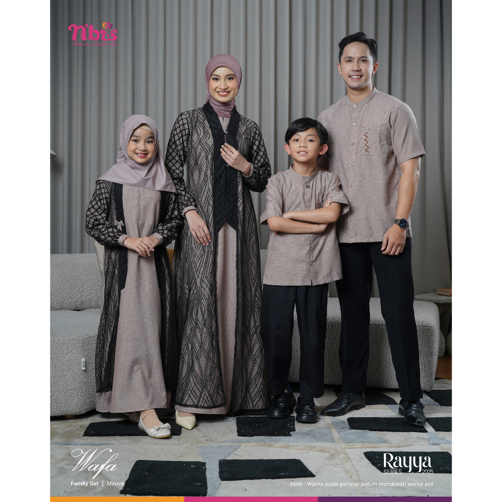 Jual [READY] SARIMBIT NIBRAS 2025 WAFA MAUVE / SARIMBIT KELUARGA ...