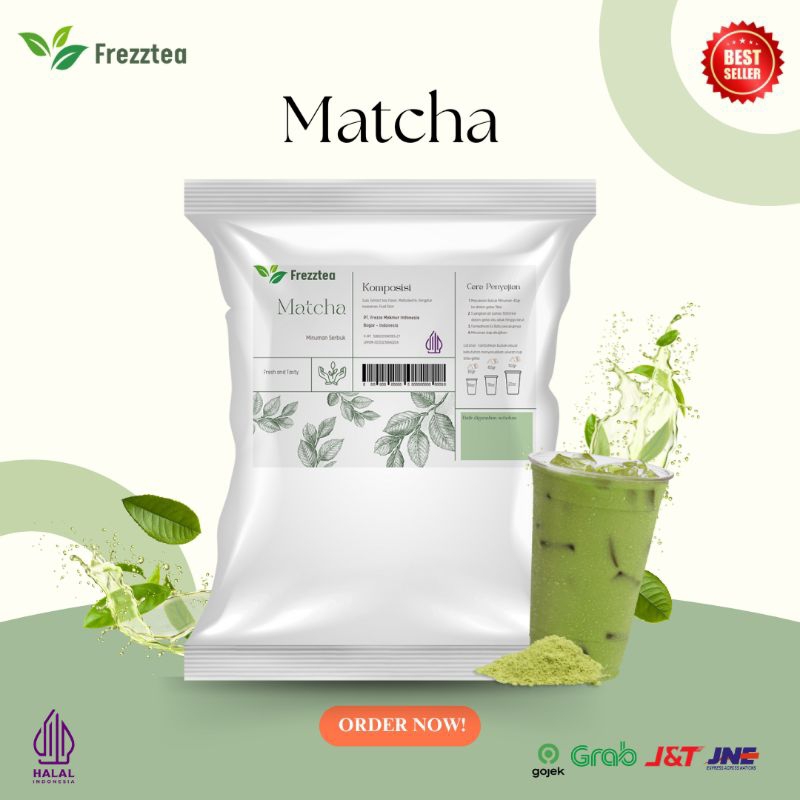 Jual FREZZTEA Bubuk Minuman Rasa Matcha 1kg / Powder Matcha / Bubuk ...