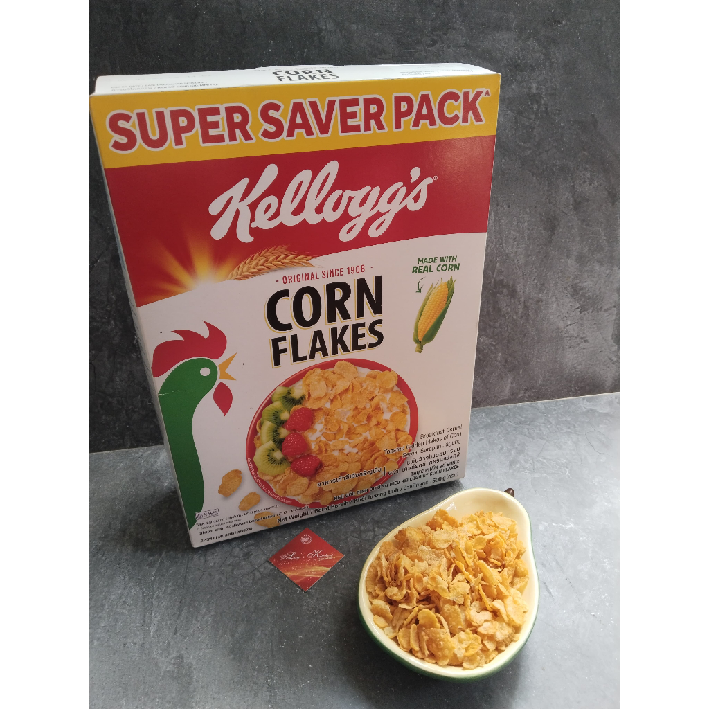 Jual Cornflakes Kellogs Sereal 500gr/box. | Shopee Indonesia