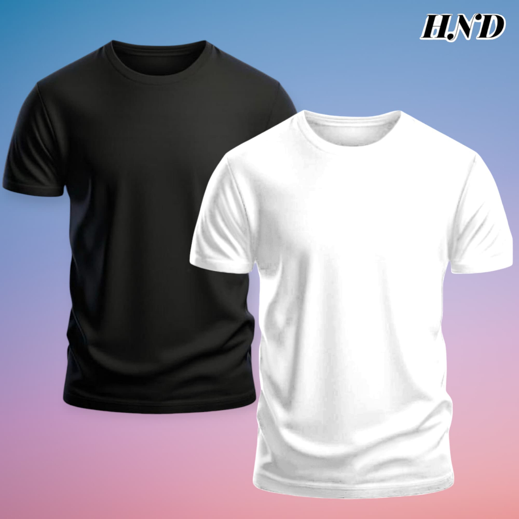 Jual Kaos Pria Distro Original 100% Unisex Polos Hitam Putih Kaos ...
