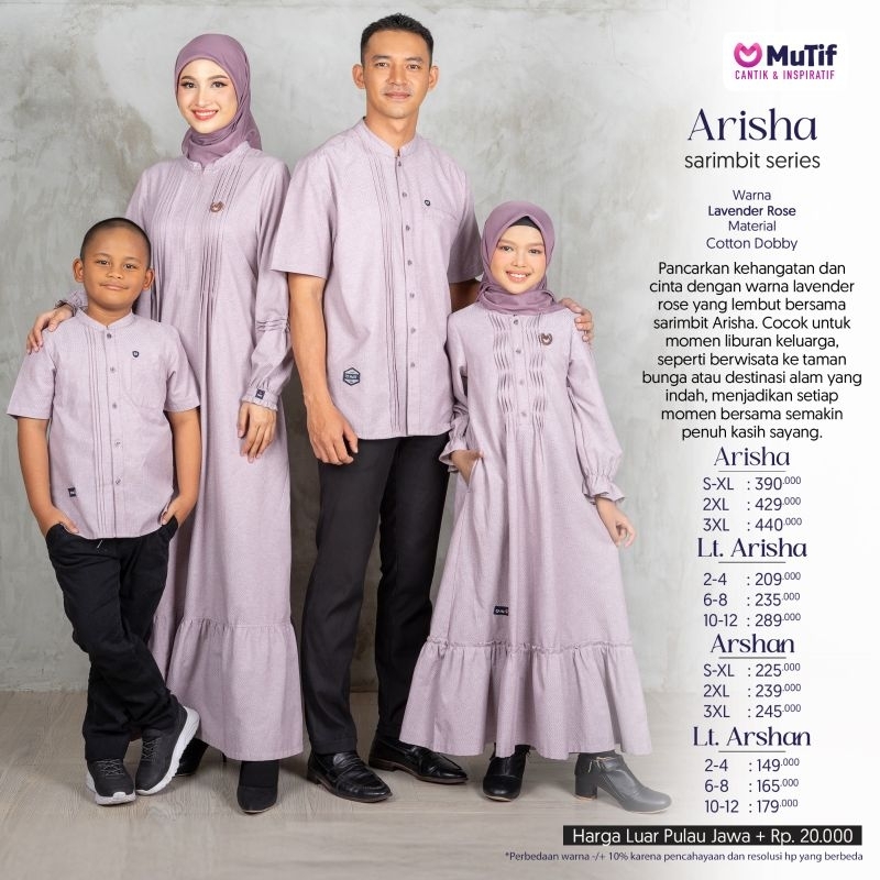 Jual MUTIF SARIMBIT ARISHA ARSHAN series terbaru 2025 | Shopee Indonesia