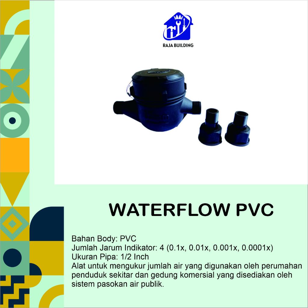 Jual Waterflow PVC AMNB / Waterflow Besi/ Water Flow Meter / Meteran ...