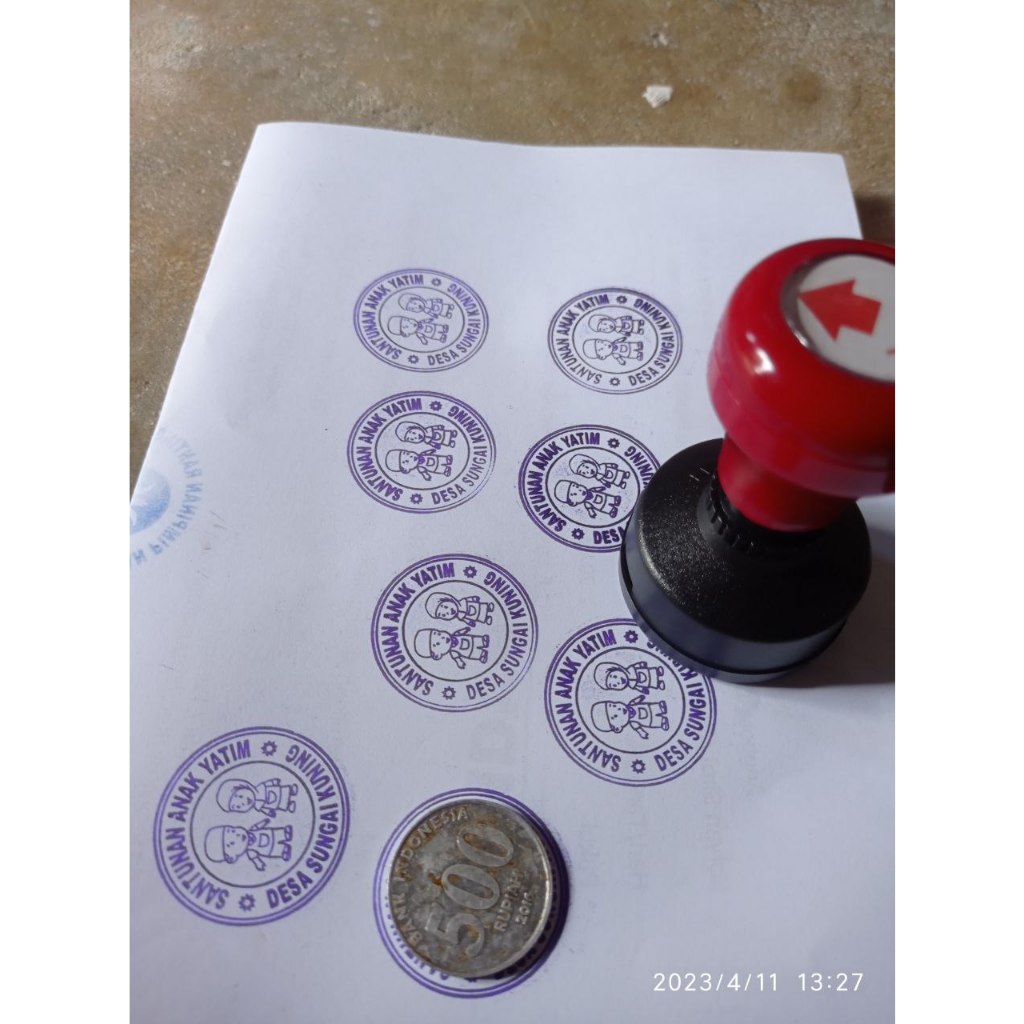 Jual Stempel Bulat 35 mm ukuran diameter 3,2 cm | Shopee Indonesia