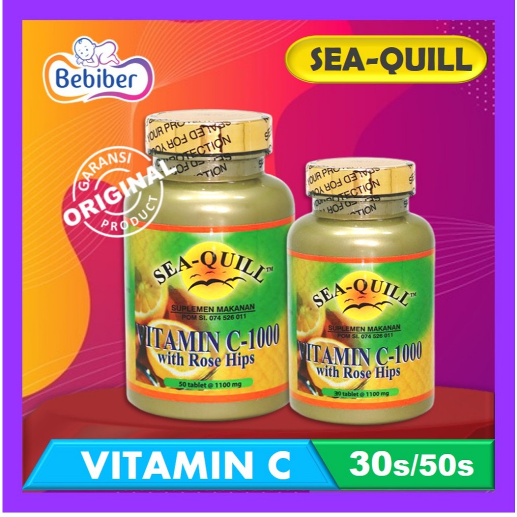 Jual Sea-Quill Vitamin C 1000 Isi 30s & 50s | Sea Quill | Seaquill ...