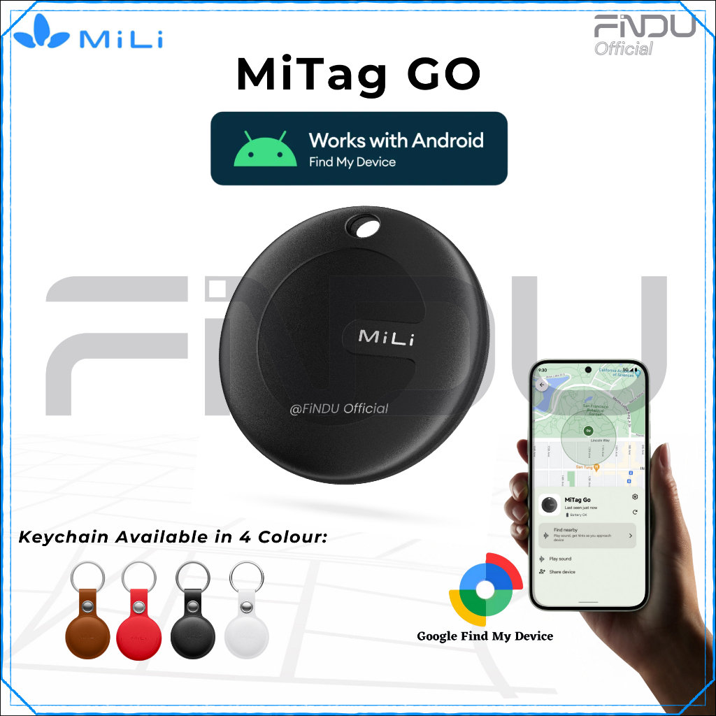 Jual MiLi MiTag GO - Android Smart Tag Compatible with Google Find My ...