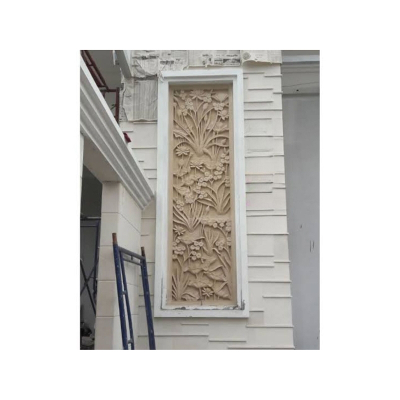 Jual relief hiasan dinding batu alam paras ukir jogja 80x4m | Shopee ...