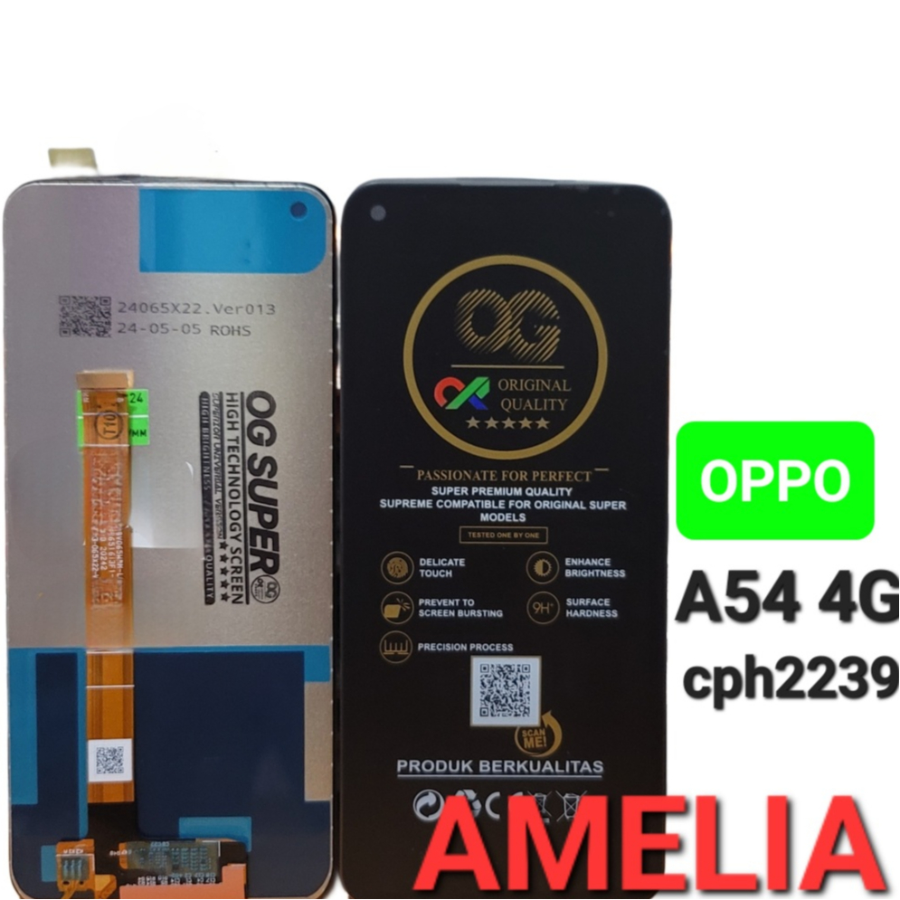 Jual LCD OPPO A54 4G / A55 4G CPH2239 FULLSET TOUCHSCREEN BLACK ORI | Shopee Indonesia