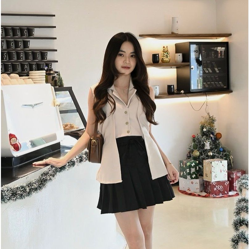 Jual Mecca Atasan Vest Top Outer Formal/Casual Korean Vest Premium Atasan Rompi Korean Style ...