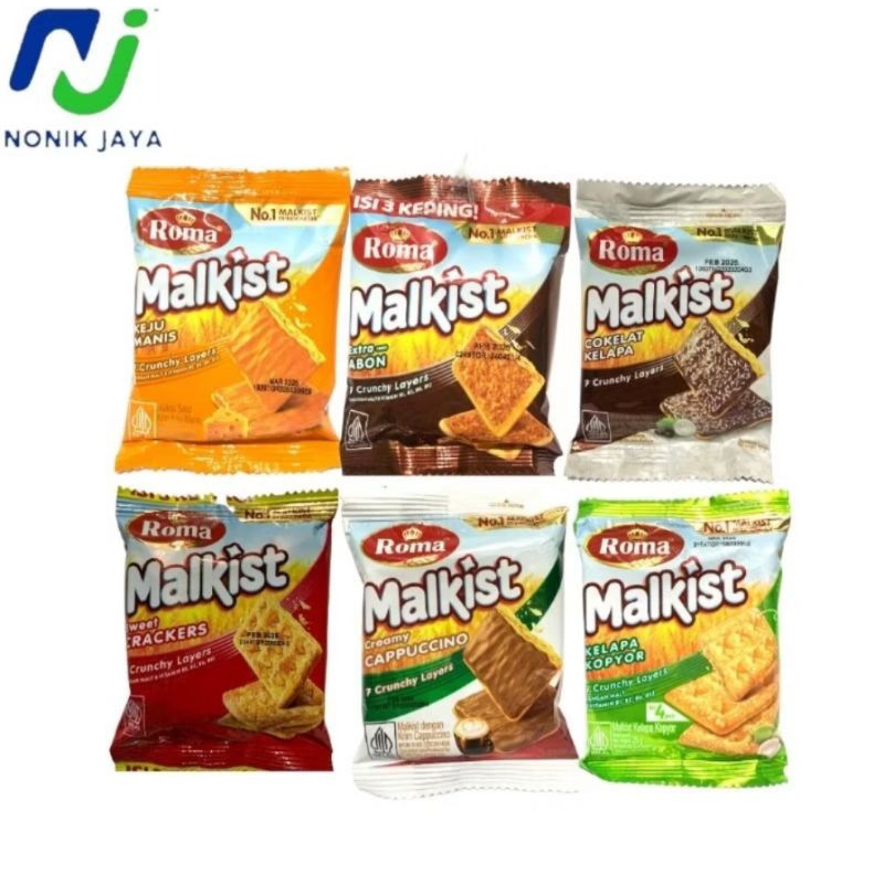 Jual ( READY STOK ) Roma Malkist Paket 2 Renteng Isi 20 Pcs@19gr ...