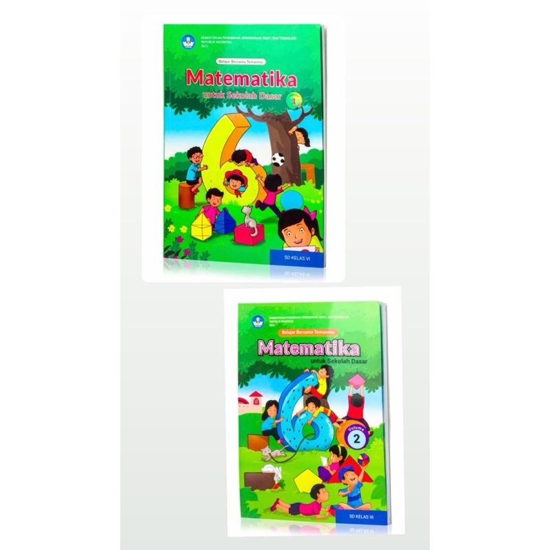 Jual Buku Matematika Kelas 6 SD/ MI Volume 1 & 2 Kurikulum Merdeka | Shopee Indonesia