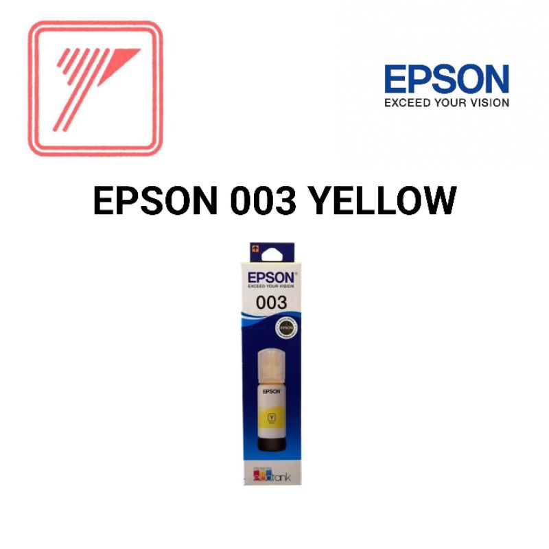 Jual EPSON Ink Tinta 003 Yellow 003Y T003 Original Cartridge | Shopee ...