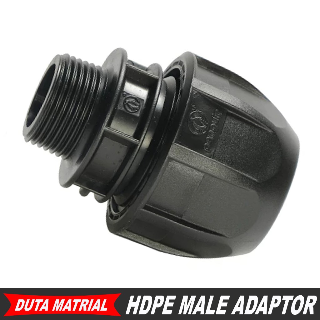 Jual Fitting HDPE Male Thread Adaptor 50 mm x 1,5 " inch - Male Adaptor ...